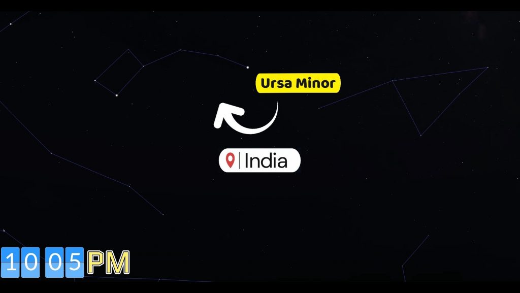 Finding Ursa Minor Constellation | Polaris Star | Night Sky | India ...